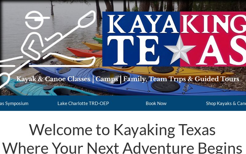 Kayaking Texas - Guided Tours, Classes and Trainings, Kayak & Canoe ...