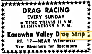 West Virginia Drag Strip History