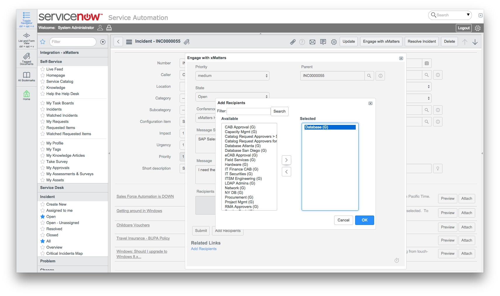 ServiceNow Integration | Automate Tickets | xMatters