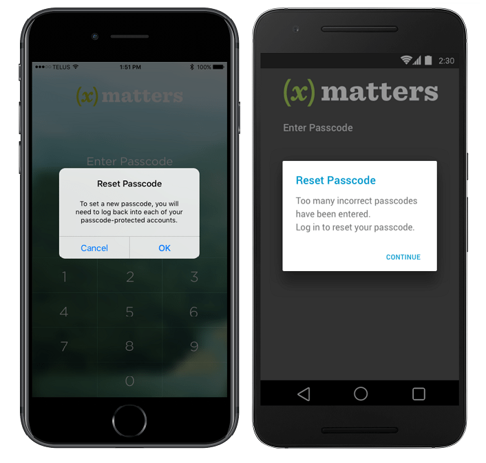 Protect Your Mobile App with a Passcode - xMatters