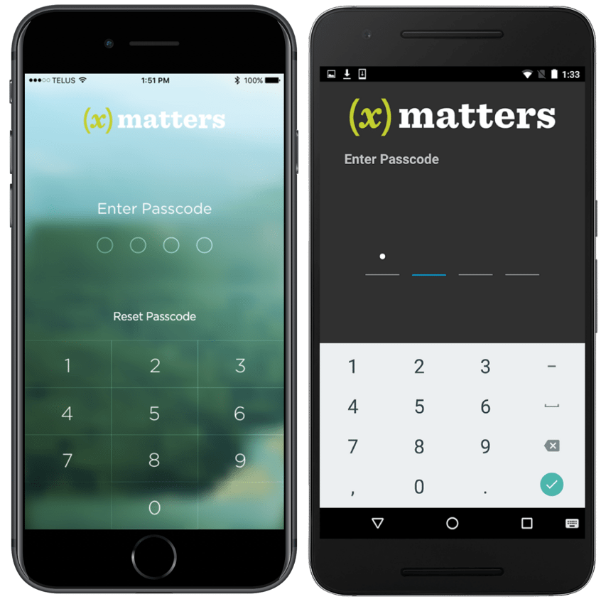 Protect Your Mobile App with a Passcode - xMatters