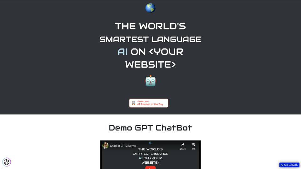 GPT ChatBot - AI Tool for Chatbots - Reviews and Alternatives GPT ChatBot - AI Tool for Chatbots - Reviews and Alternatives