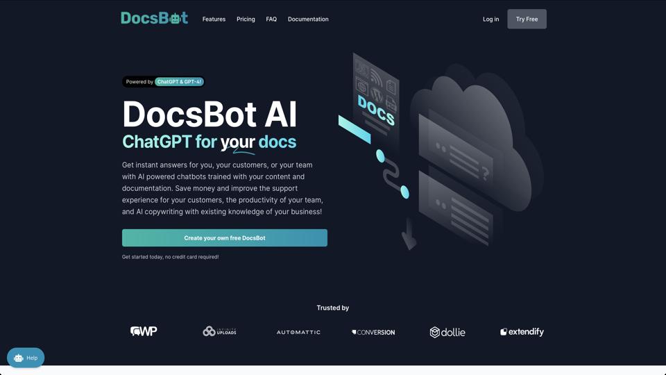 DocsBot - AI Tool for Chatbots - Reviews and Alternatives DocsBot - AI Tool for Chatbots - Reviews and Alternatives
