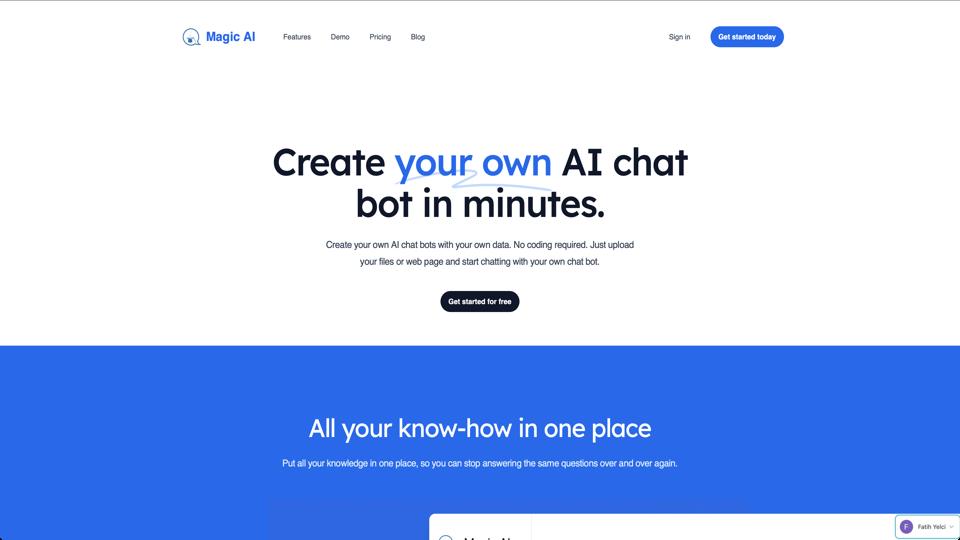 MagicAI Chatbots - AI Tool for Chatbots - Reviews and Alternatives MagicAI Chatbots - AI Tool for Chatbots - Reviews and Alternatives