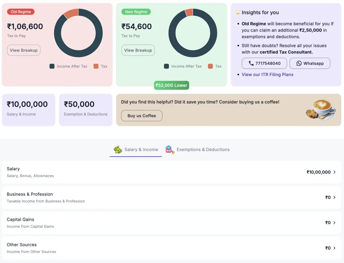 Income Tax Calculator