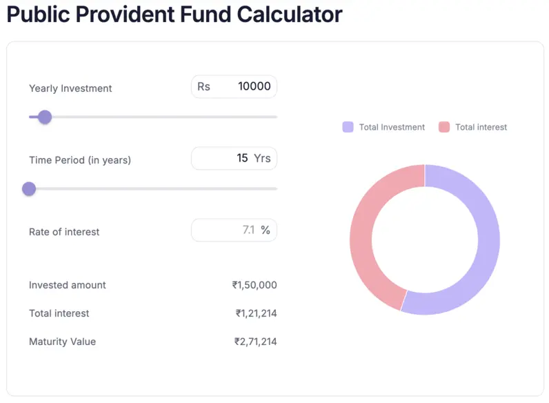 PPF Calculator - Public Provident Fund Calculator Online
