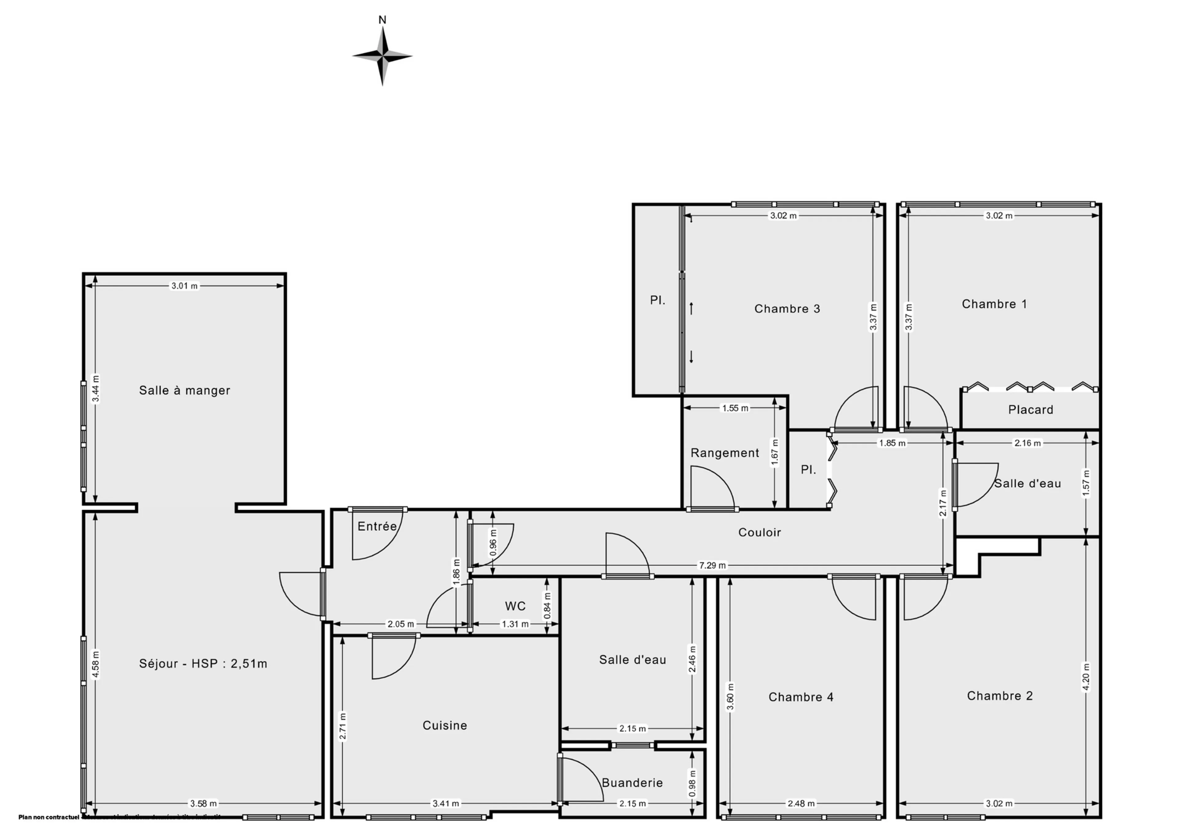 À Vendre Appartement 6 Pièces Avec 4 Chambres 103m² Villiers Le