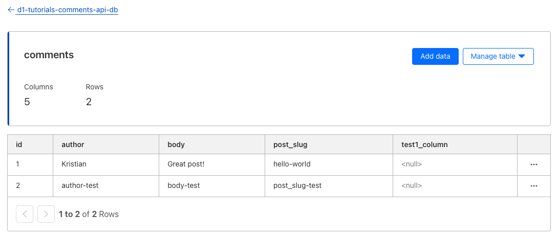 Cloudflare D1 のマイグレーションを試す