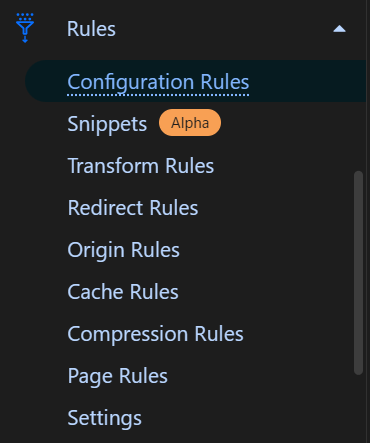 Configuration Rules