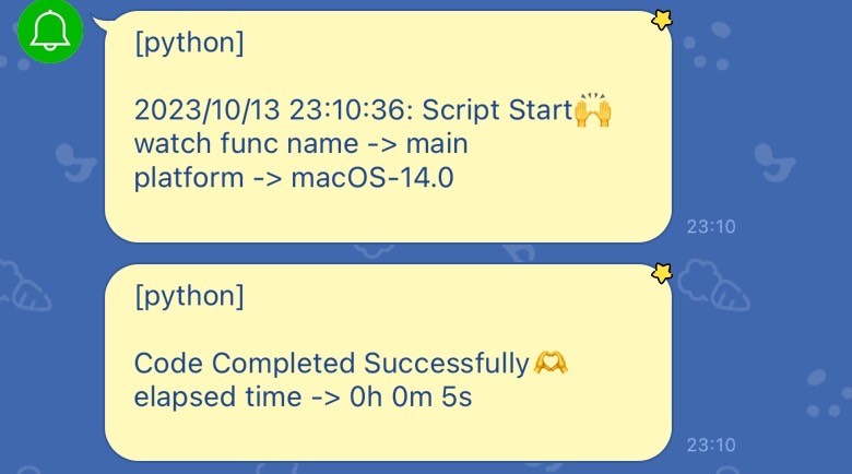 Pythonの関数実行の開始と終了をLINEで通知する「pyline_notify」を作成してみた！