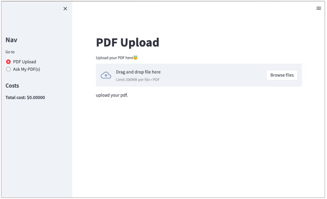 PDFに質問しよう (前編: PDF Upload & Embedding)