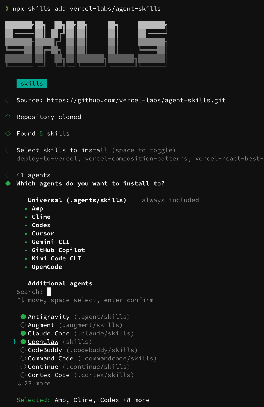 Claude Codeでreact-best-practicesスキルをskills addでインストールして使ってみた