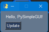 PysimpleGui入門