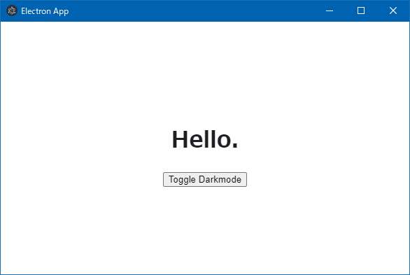 ダークモードの導入 (nativeTheme)｜Electron API レシピブック 2023