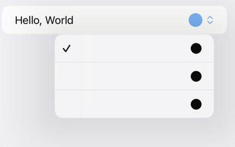 [SwiftUI]Menuのアイコンに色をつける
