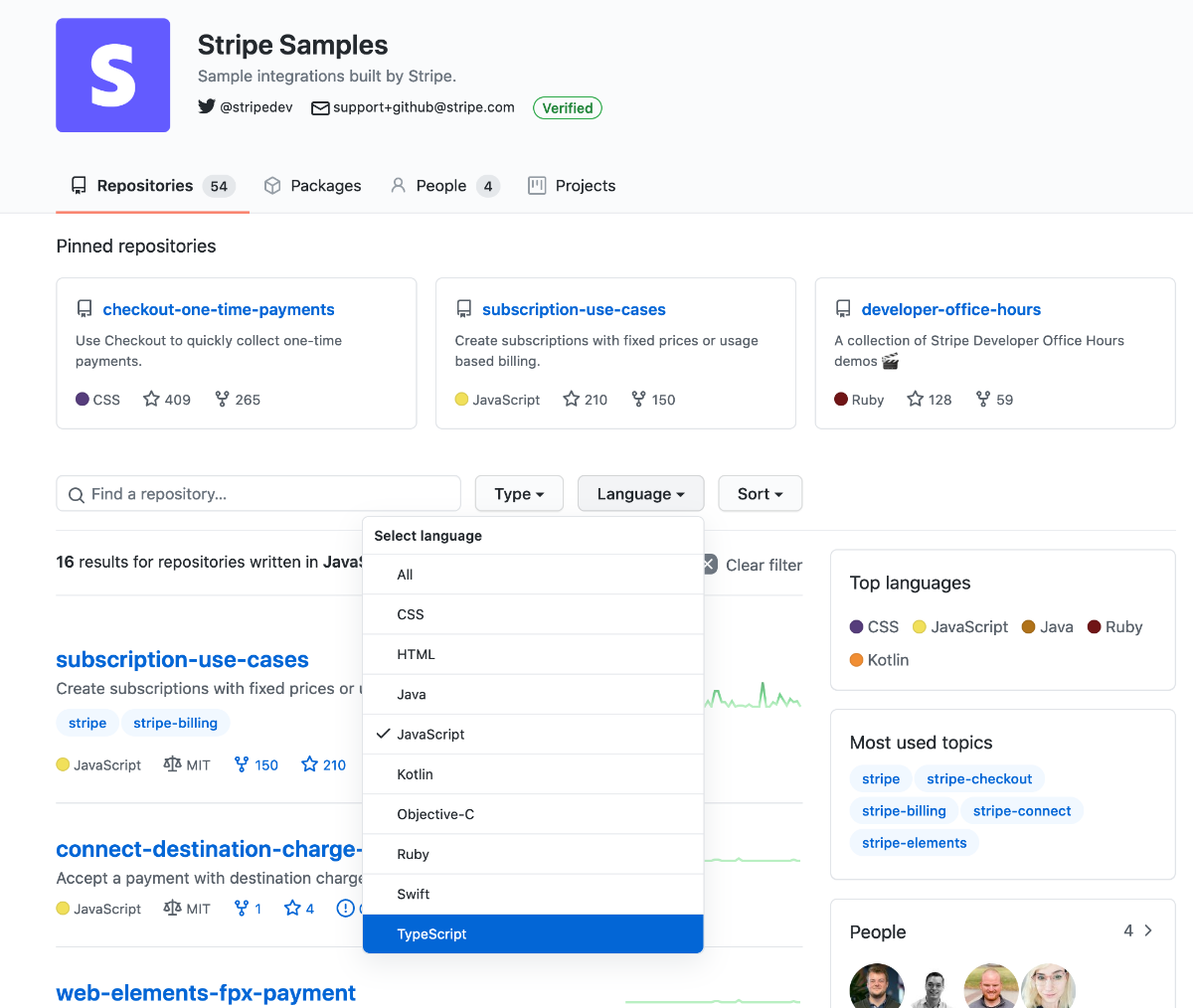 Stripe samplesコマンドでStripeのサンプルコードを取得する