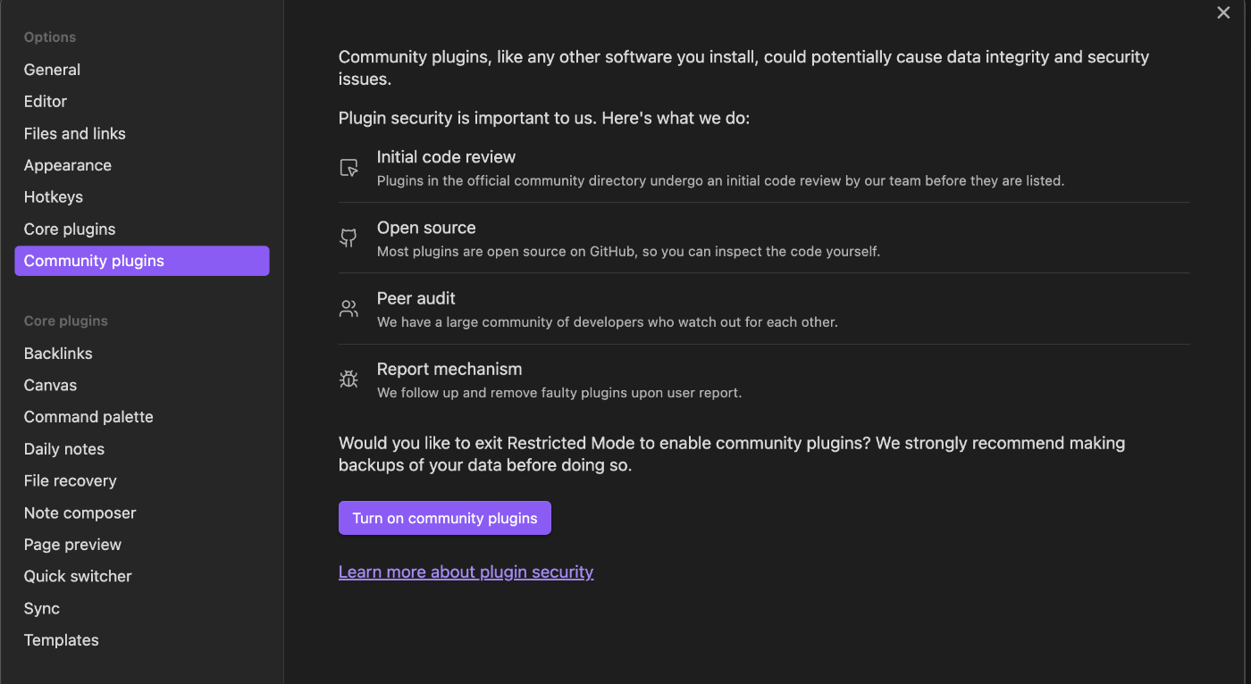 Obsidianをやっていく