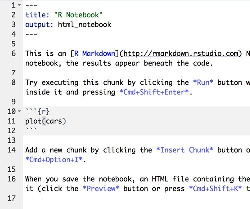 RStudioPreview版でR Notebookを使ってみたメモ