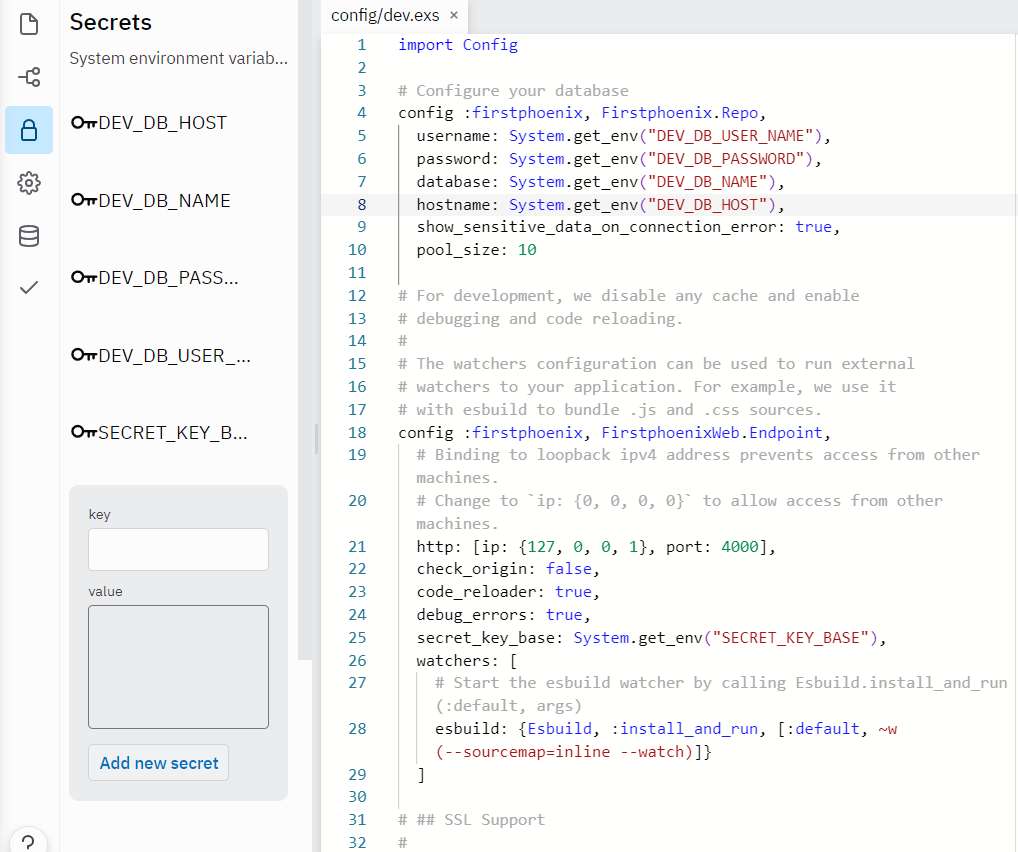 ReplitでElixir Phoenixを構築してDBに接続する方法