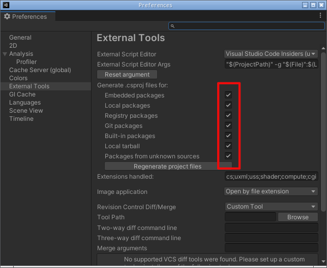 VSCode Unity C 