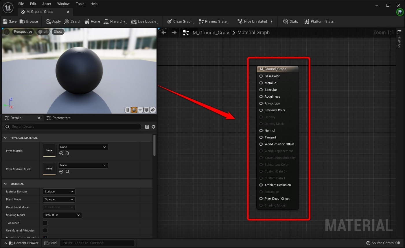 マテリアル入門！超初心者向けチュートリアル[UE5]｜UnrealEngine5(UE5)の教科書[旧]
