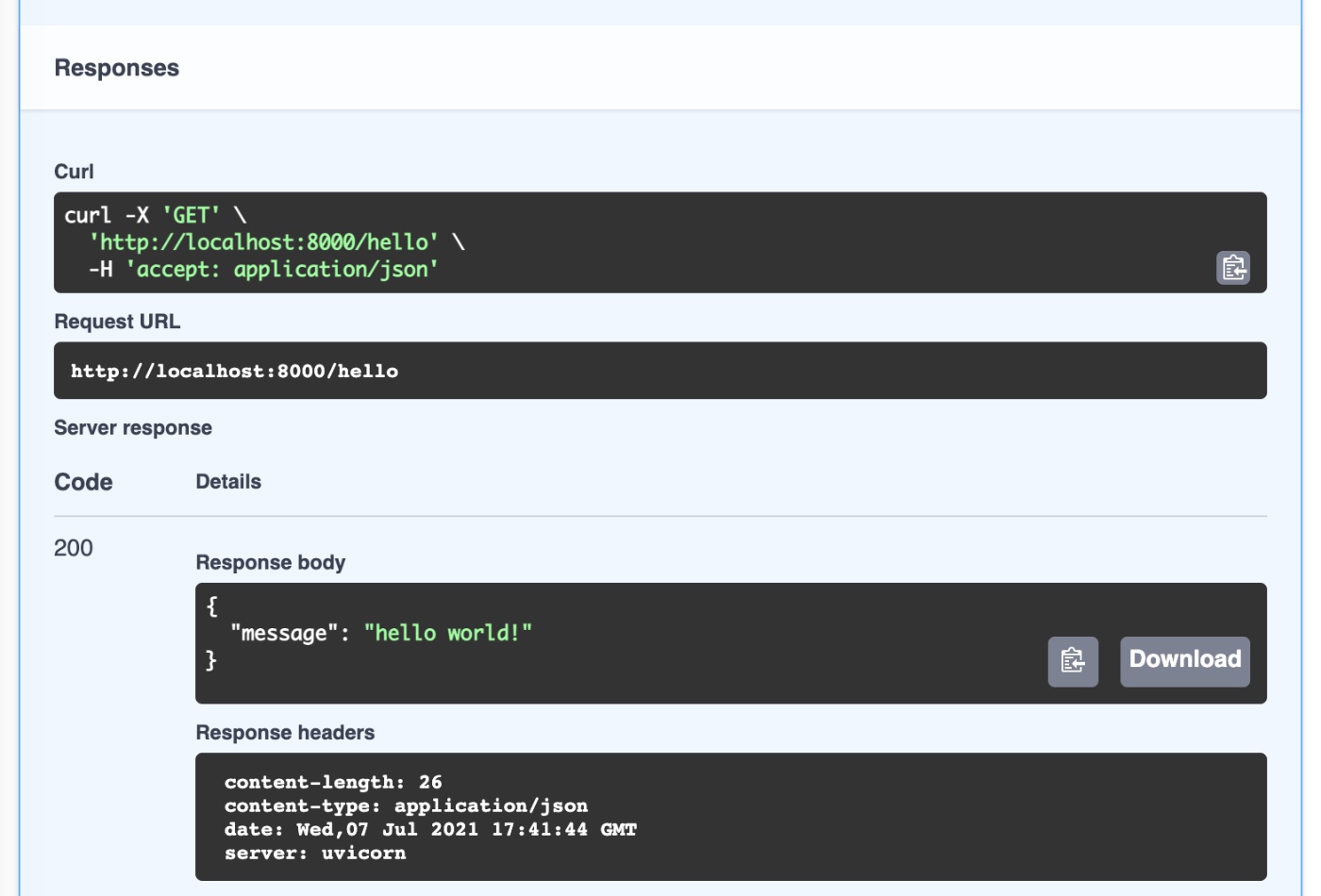 Hello World!｜FastAPI入門