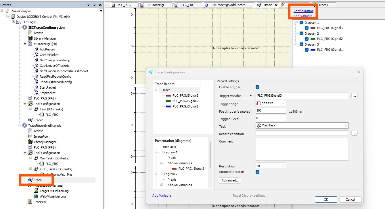 CODESYS Example Projectを調べてみた#8 (Trace)