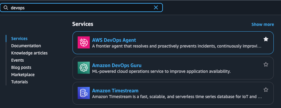 AWS DevOps Agent
