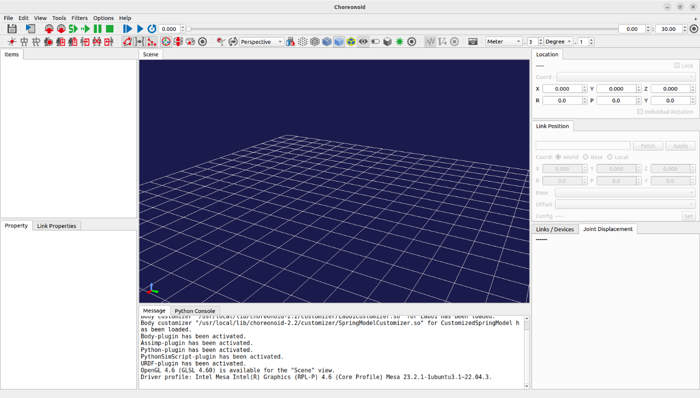 choreonoidの環境構築