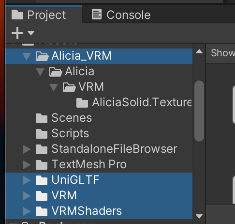 VRMのブレンドシェイプを利用して、滑らかに表情を変える機能。複数パターンをユーザーが切り替えることが出来る。GUIボタンで実装