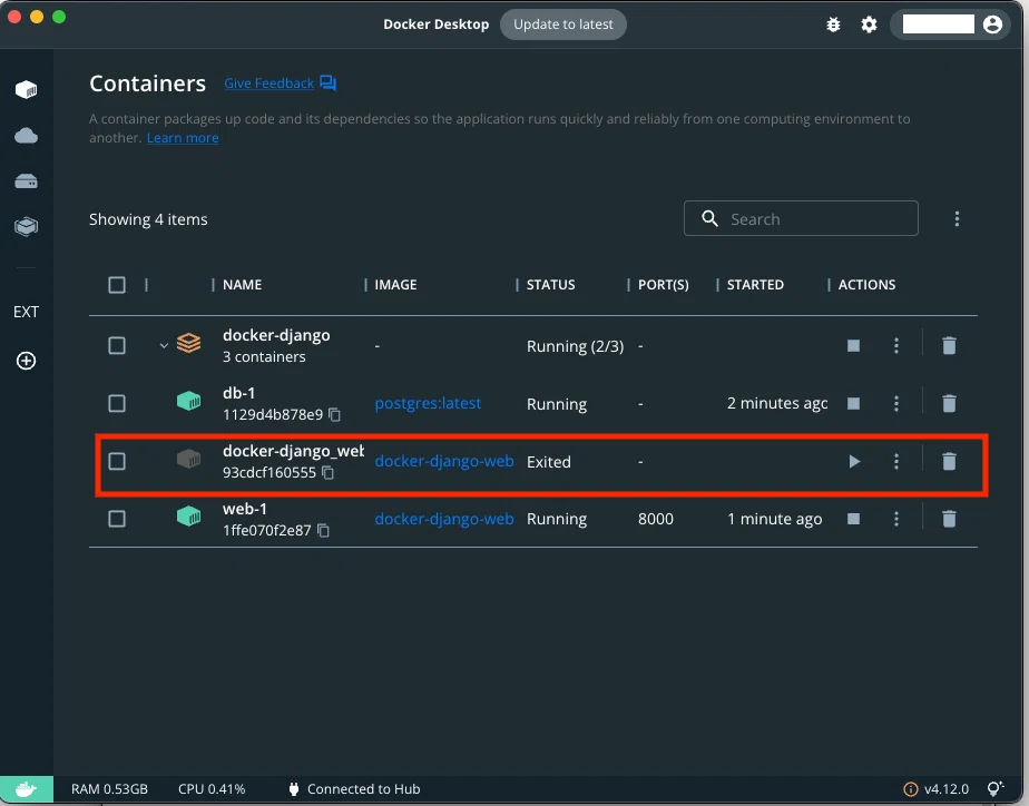 DockerでDjangoを構築しよう