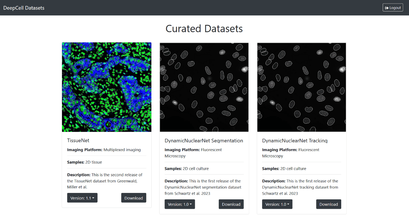 Cell segmentationモデル訓練に有用なデータセット