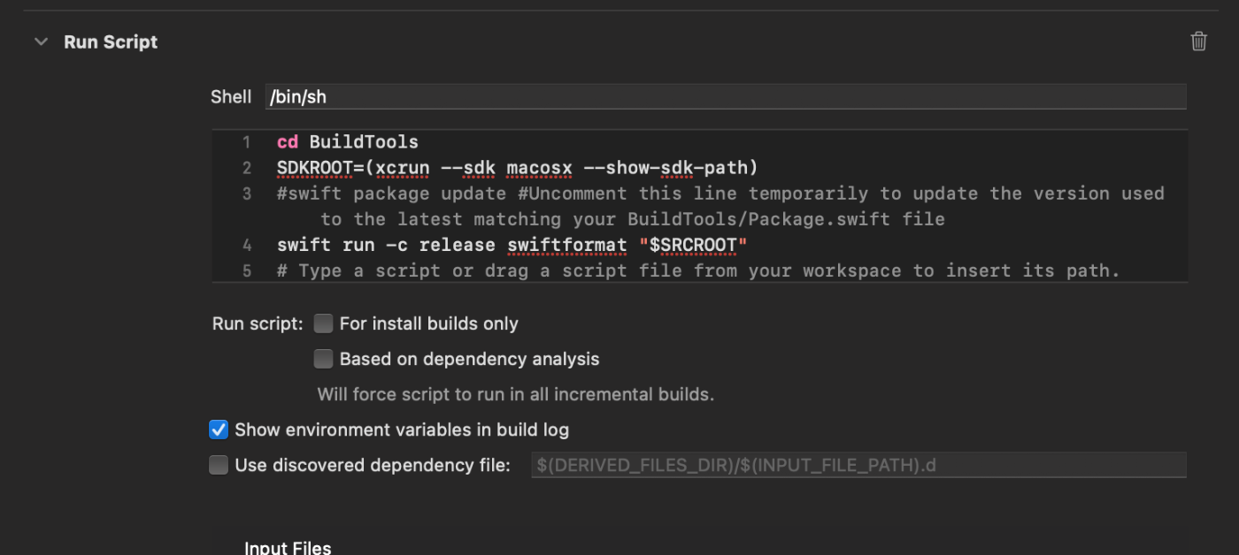 SwiftFormatを使って、ビルド時にコードを自動フォーマットする（SPM）