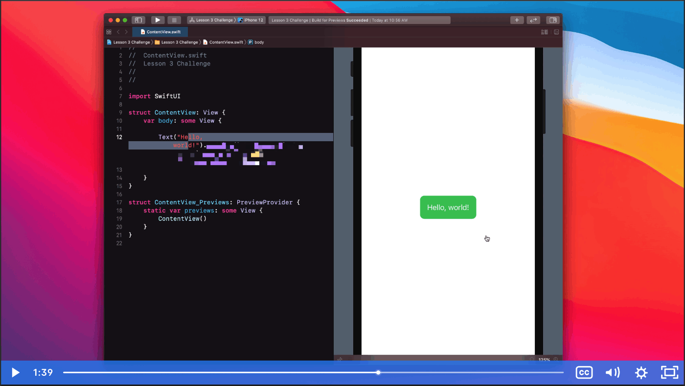 CodeWithChris - 14 Day Beginner Challengeの記憶（L1-L3）