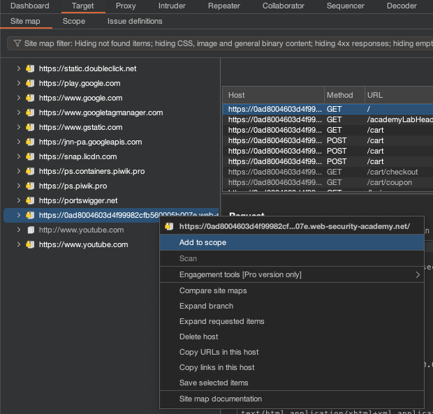 HTTP Request と Response の改ざんを Burp Suite Community Edition で試す