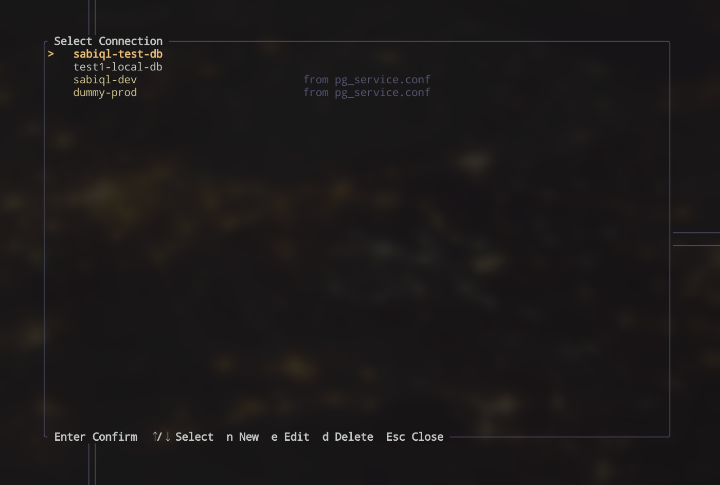 driver不要のRust製PostgreSQL用爆速TUIツール、sabiqlを作った