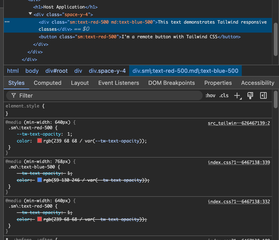 Module Federation で tailwind の style 共有を考える