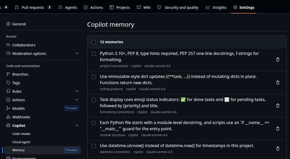 GitHub Copilot は自ら学ぶ: Copilot Memory 入門