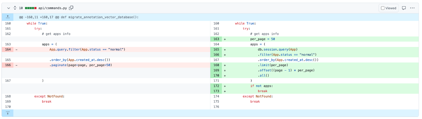 稼働中の Dify v1.0.1 の vector database を変更する weaviate -> pgvector
