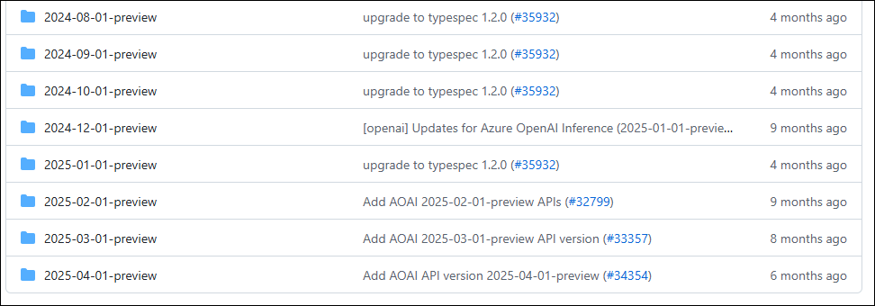 【Azure OpenAI】 利用可能なAPIバージョンの調べ方