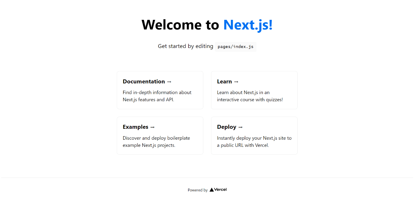 Nextjsチュートリアル