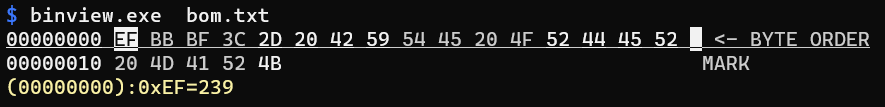 Byte Order Mark とは｜windows と Unicode とボク