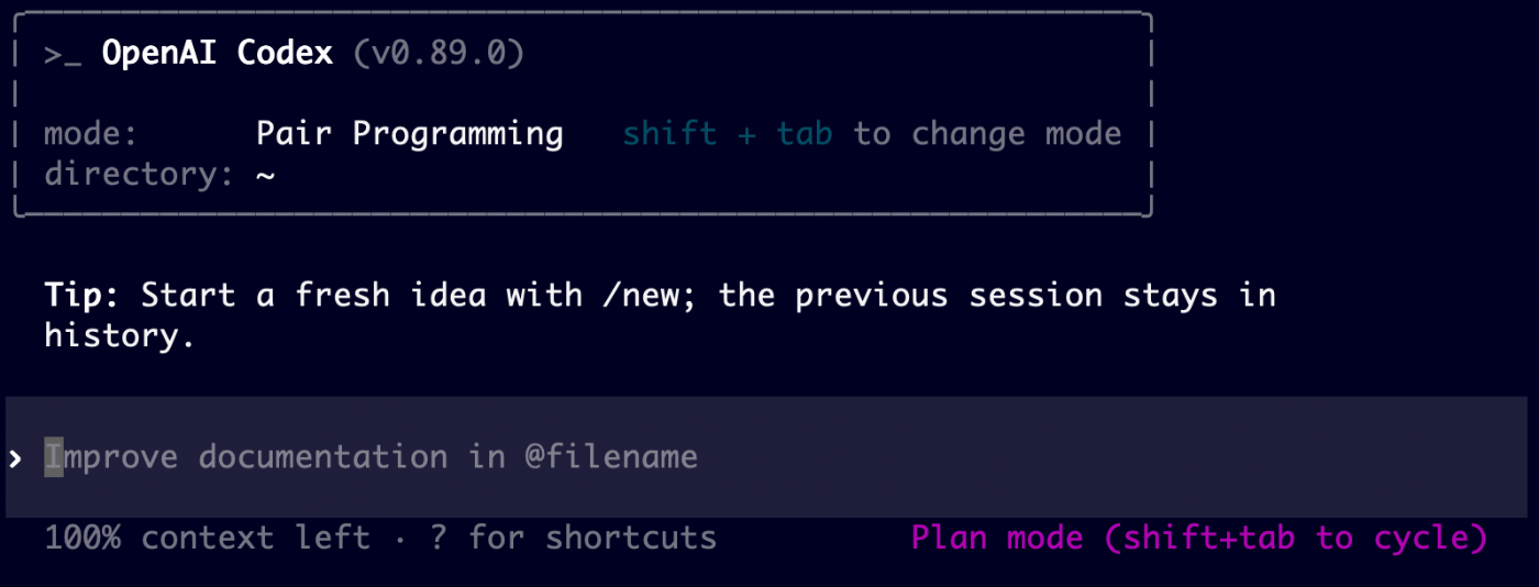Using the Experimental Plan Mode in Codex CLI v0.88.0