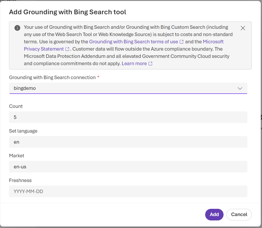 Microsoft Foundryで利用できるWeb Searchをみてみる