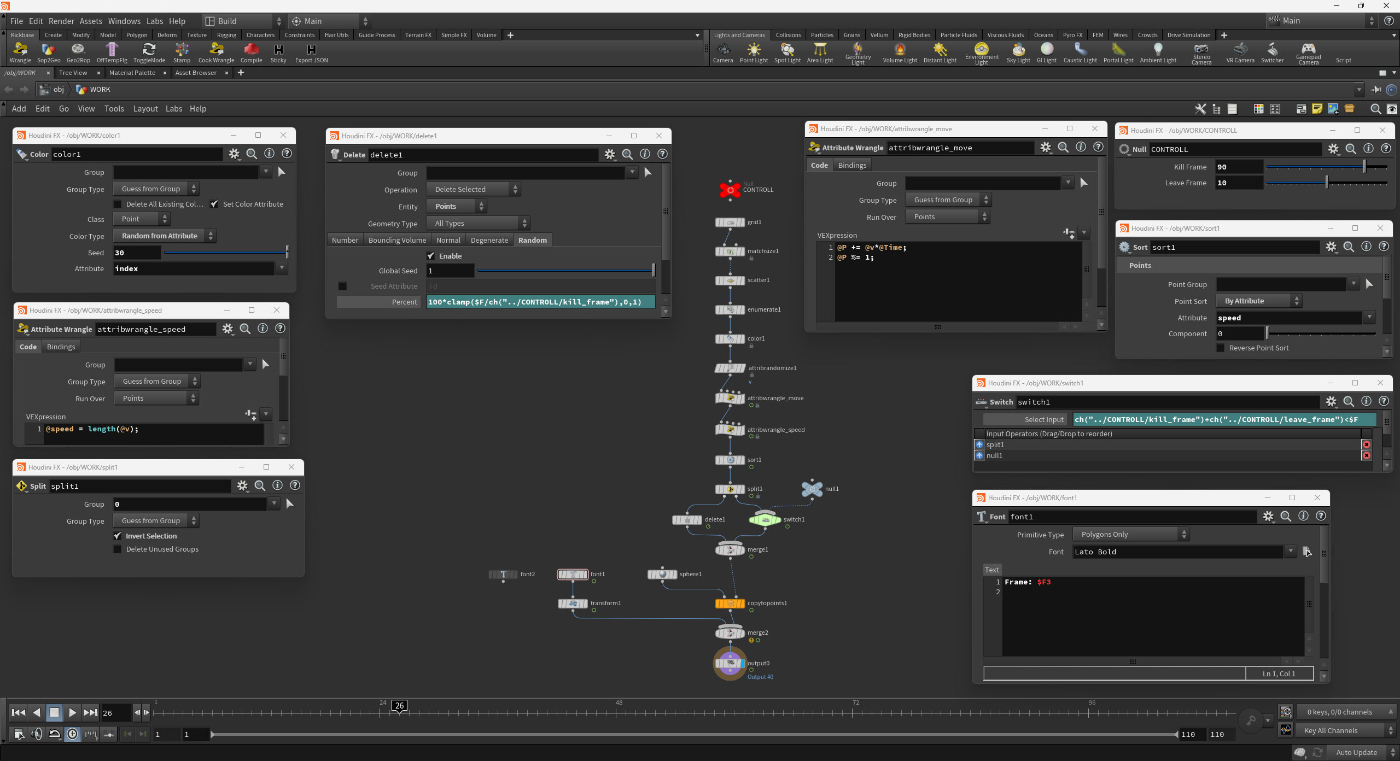 Houdini: Particle Control Basics
