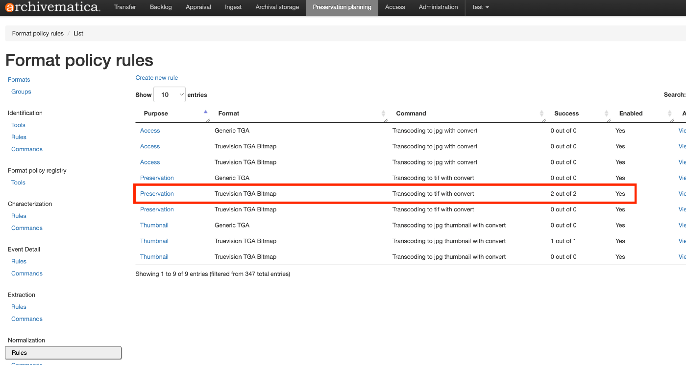ArchivematicaのNormalizationの挙動の確認