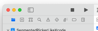 SwiftUIでXcodeのようなSegmented Controlを実装する