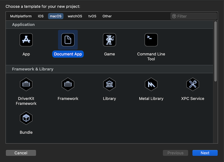 Xcode 12でmacOS用のQuick Look機能拡張を作成する
