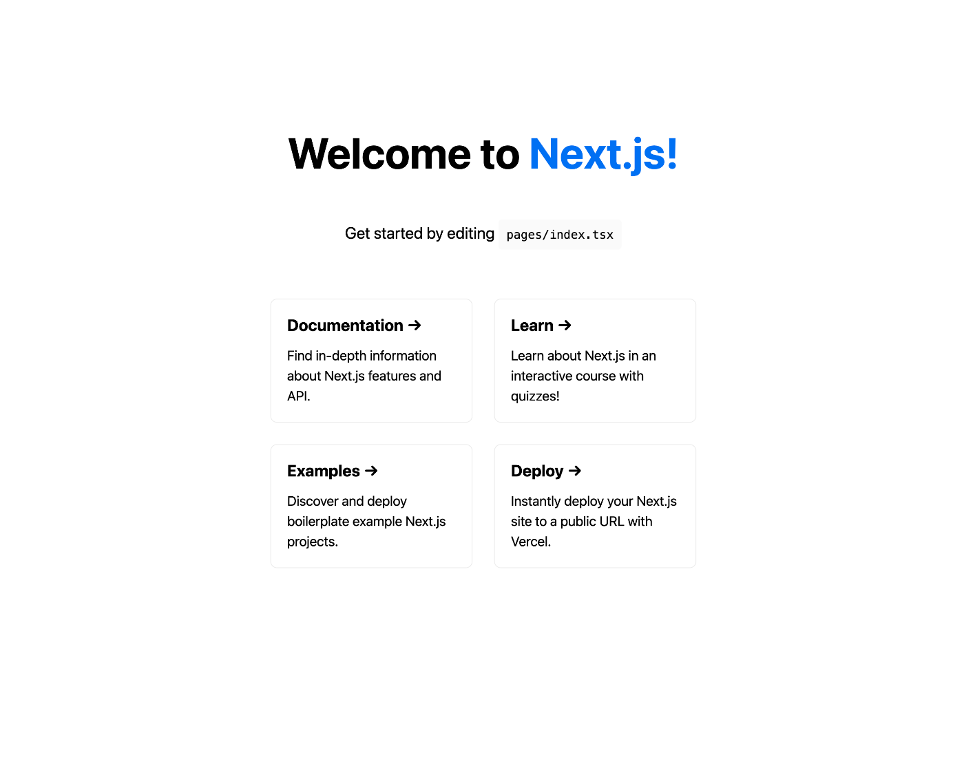 Next.js + TypeScript + Dockerを使った環境構築