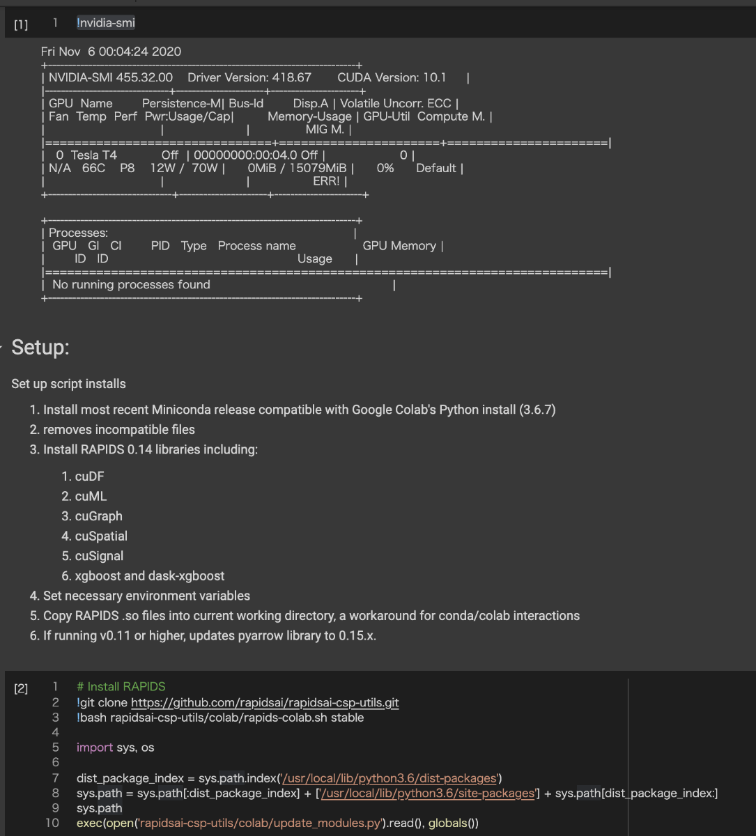 colabでcuDFを使いたかったらここを参照しろ! colabでcuDFを使いたかったらここを参照しろ!